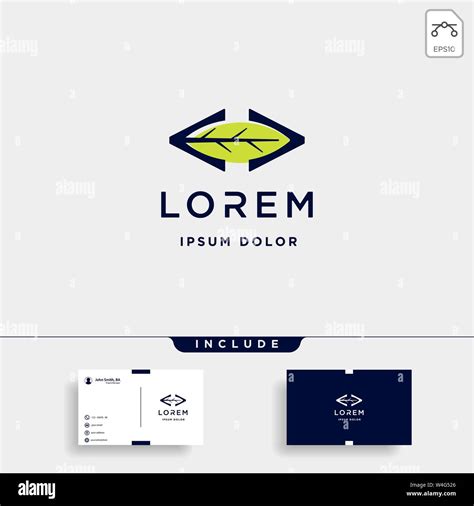 Green Code Logo Design Vector Nature Coding Symbol Icon Stock Vector