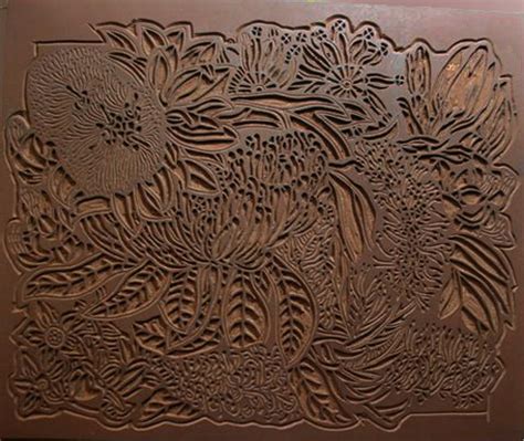 Currently Carving Some Of My Lino Carving Methods No 3