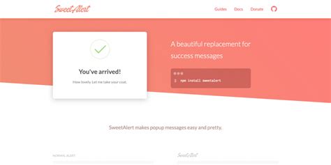 SweetAlert JS弹窗 开发GO
