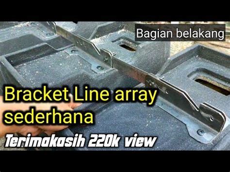 MAKE A SIMPLE LINE ARRAY BRACKET Backside YouTube