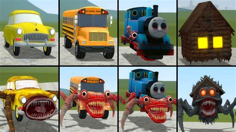 Old And New Update Car Eater School Bus Eater Train Eater Monster