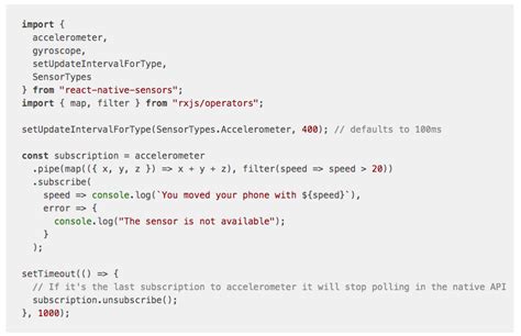 ReactNative Sensors Library Usage Https T Co E Nl ErvmU It Is For IOS Android