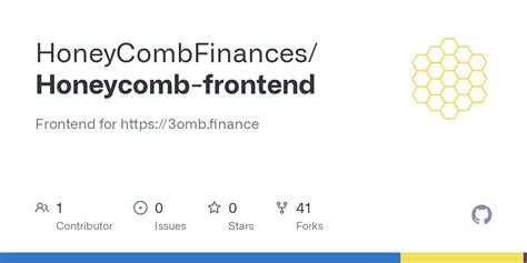 Github Honeycombfinanceshoneycomb Frontend Frontend For