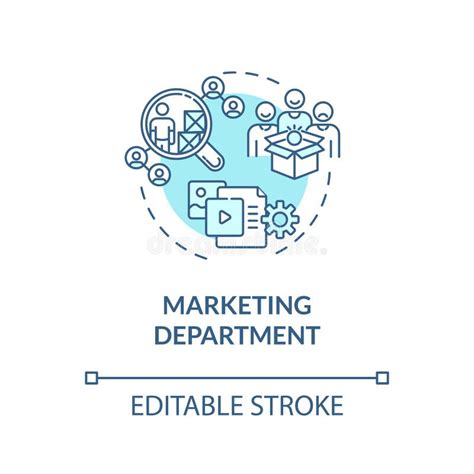 Marketing Department Vector Line Icon Linear Concept Outline Sign Symbol Stock Vector