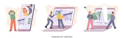 Hacker Activity Hacking Computer Phishing Account Stock Vector Royalty Free 2256335305