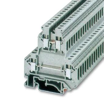 Dual Wiring Connector Wire Double Level Terminal Block Terminal Blocks And Grey Blue