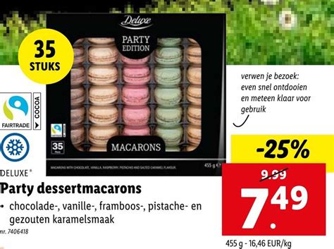 Deluxe Party Dessertmacarons 455 G Promotie Bij Lidl