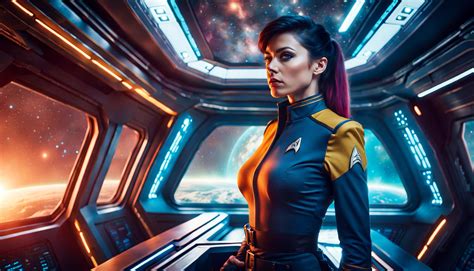 Sexy Star Trek Officer In A Spaceship By Billyrocker4 On Deviantart