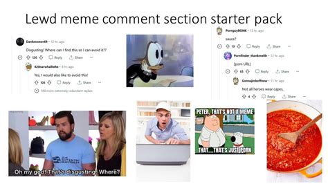 Lewd Meme Comment Section Starter Pack Rstarterpacks