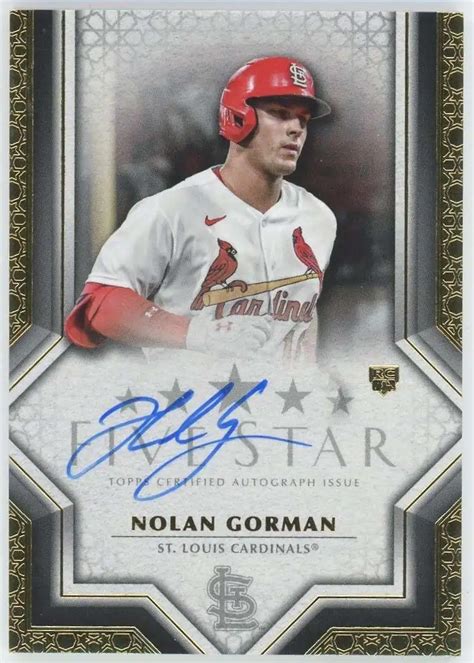 Mlb 2023 Five Star Baseball Single Card Nolan Gorman Fsa Ngor Rookie