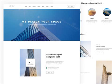 20 Free Architect Html Website Templates