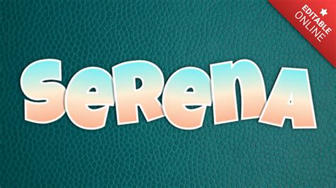 Serena Watercolor Text Effect Generator
