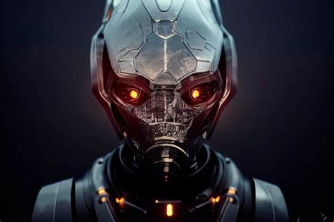 Robots Futuristic Interpretation Future 2025 Illustration Premium Ai Generated Image