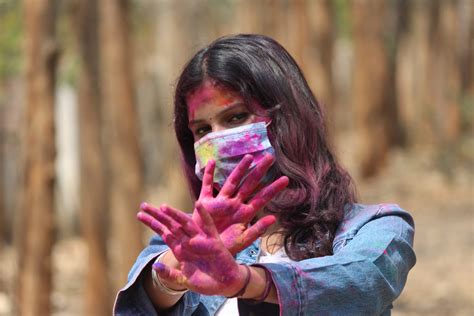 Girl Playing Holi Pixahive