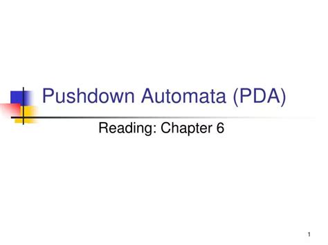 Ppt Pushdown Automata Pda Powerpoint Presentation Free Download