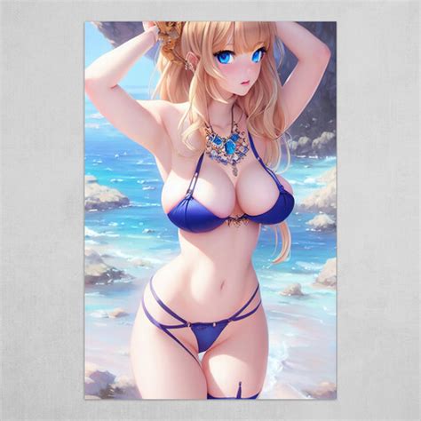 Busty Waifus Anime Bikini By Bustywaifus