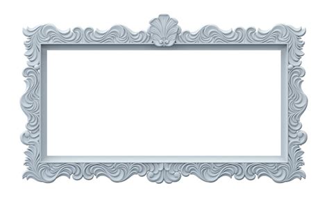 Premium Photo Classic White Frame In The Baroque Style