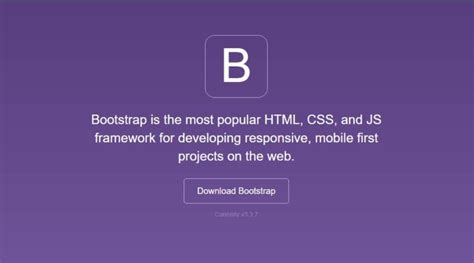 Bootstrap Responsive Front End Framework