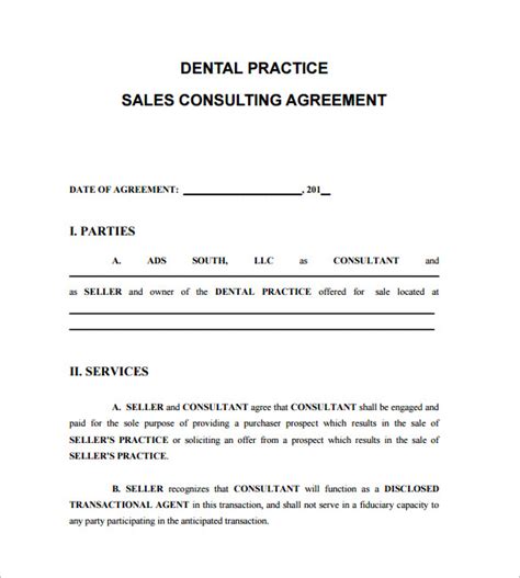 Sales Consultant Contract Template