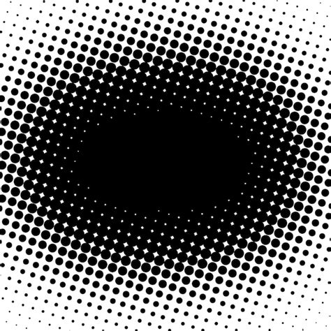 Premium Vector Abstract Halftone Design Round Template