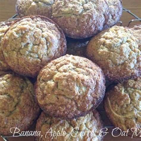 Tasty Apple Banana Carrot And Rolled Oats Muffins Just A Mums Kitchen