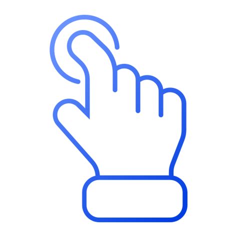 Left Click Generic Gradient Outline Icon