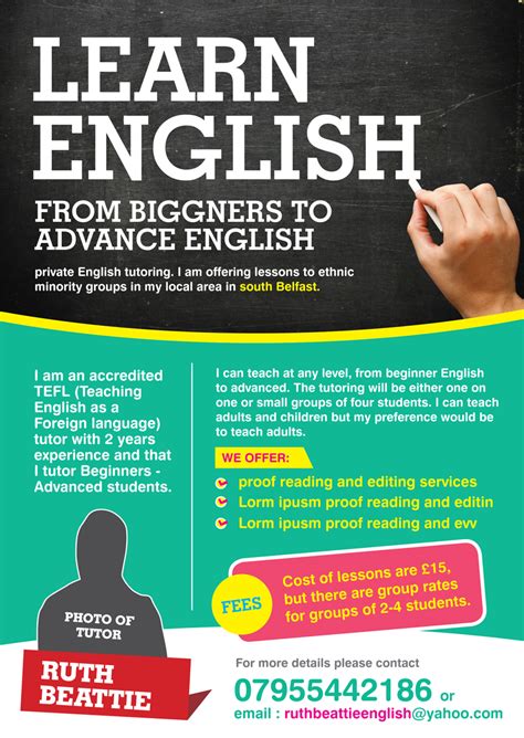 Bold Serious Tutoring Flyer Design For A Company By Rkailas Design