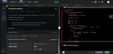 Gfg160 Stacks Stringvalidation Brackets Interviewdsa Gfg160