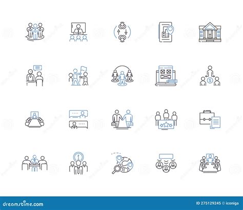 Brand Expansion Line Icons Collection Diversification Expansion Branching Growth Innovation