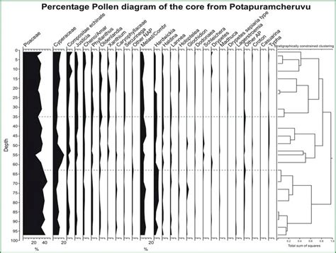 Diagram Of Pollen Percentages At Potapuramcheruvu Showing A Decline In Download Scientific