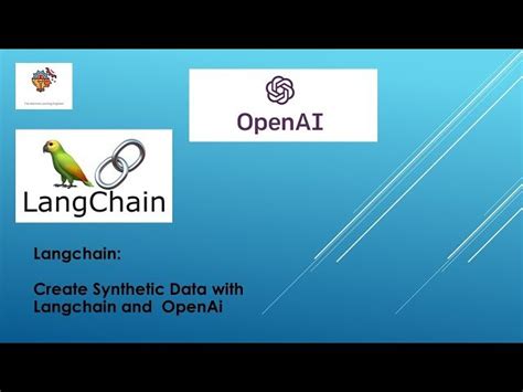 Free Video Creating Synthetic Data With Langchain And Openai For Data