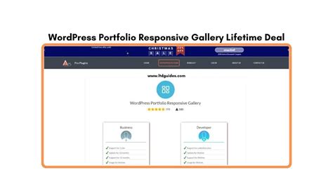 Wordpress Portfolio Responsive Gallery Lifetime Deal