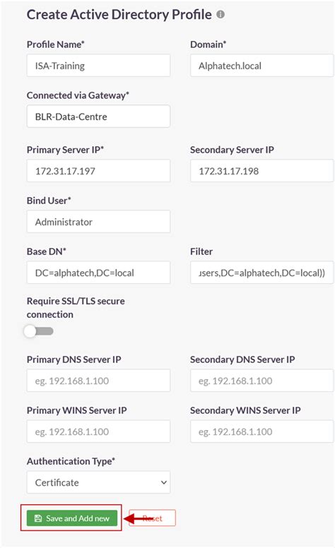 Configuring Microsoft Active Directory Ad Integration On The Isa Web Console