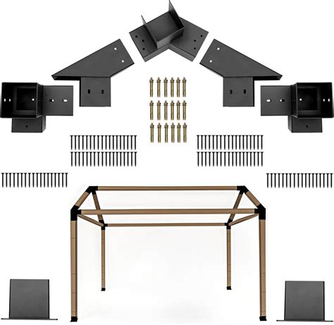 30° Slanted Pergola Whole Set Kit For 4 X 4 Wood Pergola Easy To