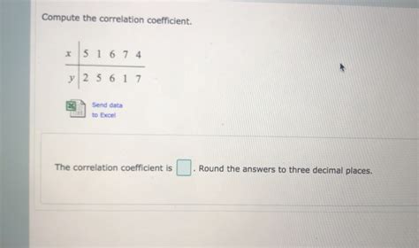 Solved Compute The Correlation Coefficient Y Chegg