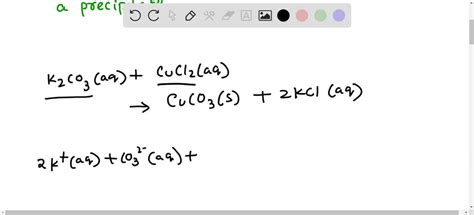 solved write the correct net ionic equation for the reaction of