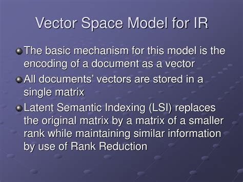 ppt the mathematics of information retrieval powerpoint presentation