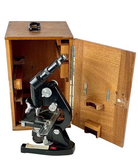 Lot Ernst Leitz Wetzlar Binocular Microscope