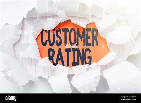 Writing Displaying Text Customer Rating Internet Concept Each Point Of The Customers Enhances