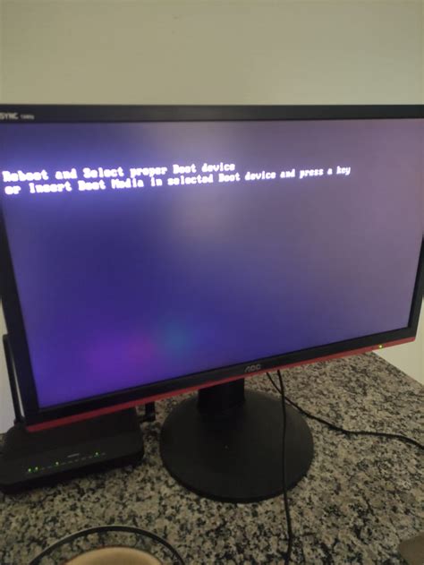 PC às vezes não dá BOOT reboot and select proper boot device Outros problemas de hardware