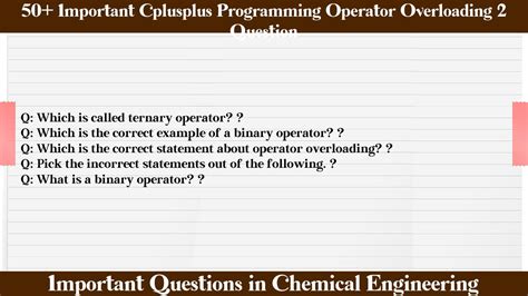 Mcq Questions Cplusplus Programming Operator Overloading 2 With Answers