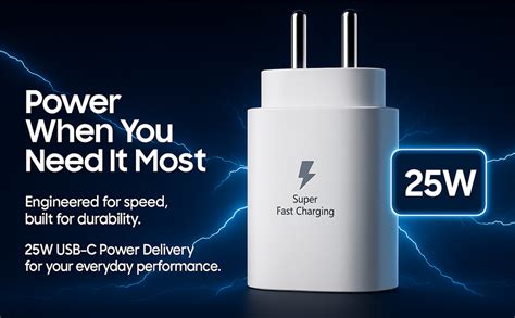 25w Type C Charger For Samsungg A35m35a53m55f05m15 F15a15a14