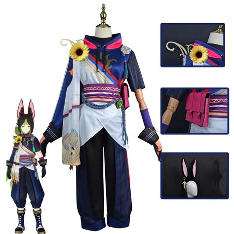 Genshin Impact Tighnari Cosplay Costume Tighnari Set And Tighnari Wig