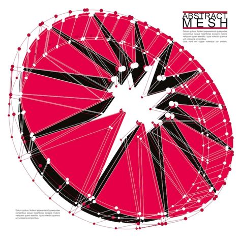 Premium Vector Abstract 3d Mesh Vector Background Abstract Conceptual Illustration