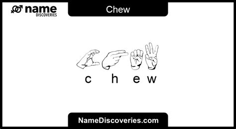 Chew Name Meaning And Origin