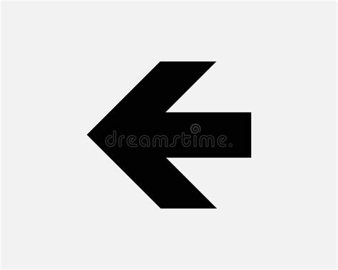 Left Arrow Point Pointing Direction Navigation Previous Stock Vector Illustration Of Cricut