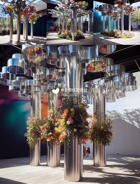 室外艺术装置，花艺装置，原创设计 花瓣网