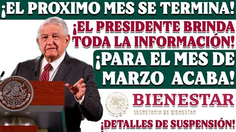 😰🔴¡la SuspensiÓn De Pagos Para Los Programas Del Bienestar Esta Aqui Y Esta Es La RazÓn 😰🔴 Youtube