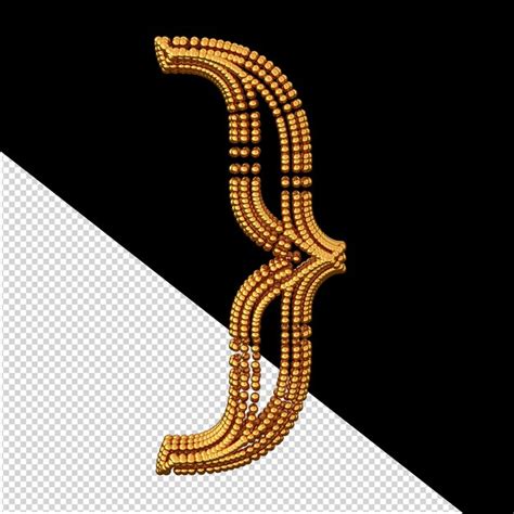 Símbolo De Oro Hecho De Esferas Archivo Psd Premium