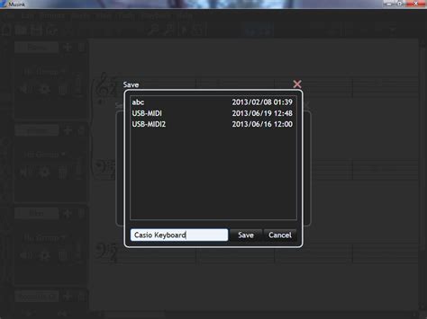 MIDI Input Device Settings Musink Help Professional Free Music Notation Software